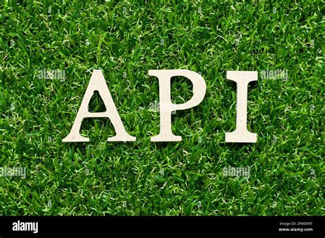 wood alphabet letter in word api abbreviation of application programming interface or active