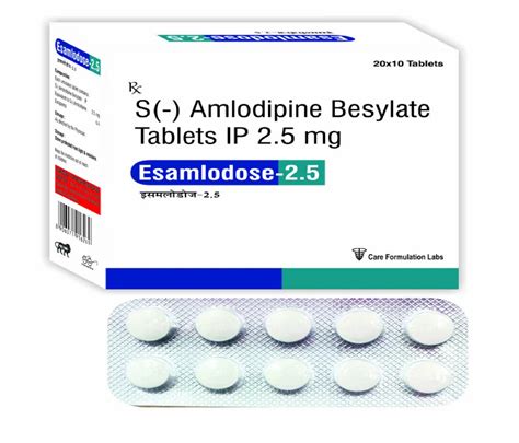 Amlodipine Besylate Tablets Ip 2 5 Mg At ₹ 51 Box In Patna Id 2852645999062