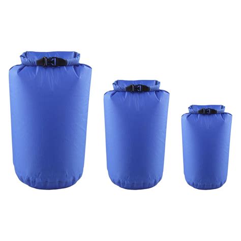 3 Bolsas Secas Impermeables Con Tapa Enrollable Para Acampar A La