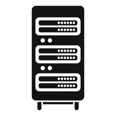 Premium Vector Vector Icon Of A Server Rack For Use In Technology And Data Center Themes
