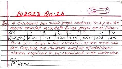 Unit2 Precipitation Additional Station Required Hydrology