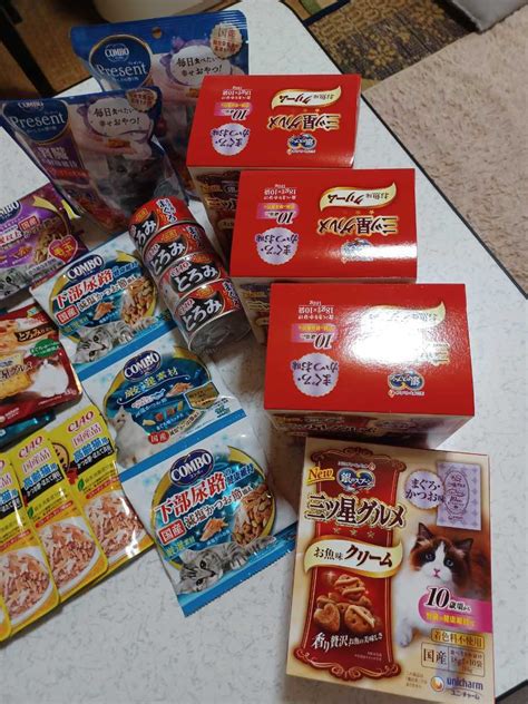 猫のご飯 キャットフード 銀のスプーン三ツ星グルメお魚クリーム チャオとろみささみまぐろ シーバ焼きかつおディナー コンボ 他 エサ ｜売買さ