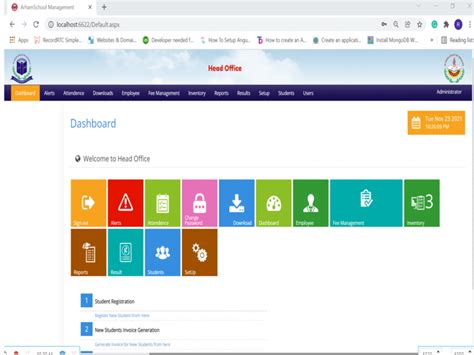 School Management System Asp Net Webforms Jquery Mssql Ado Net Html Upwork