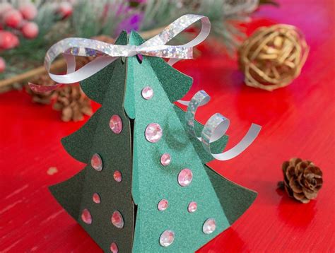 Christmas Tree Box Svg Gift Box Template Candy Box For Etsy