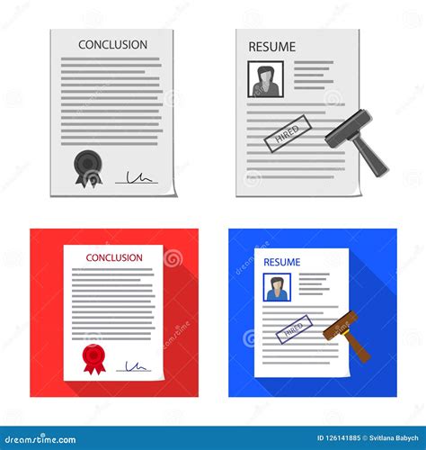 Vector Design Of Form And Document Sign Set Of Form And Mark Stock Vector Illustration Stock