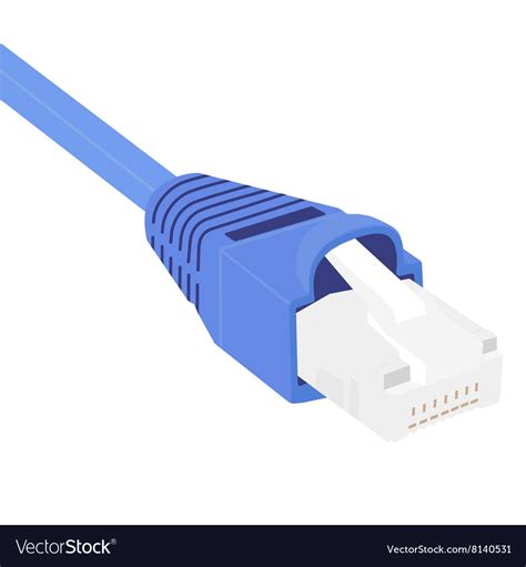 Ethernet Cable Royalty Free Vector Image Vectorstock