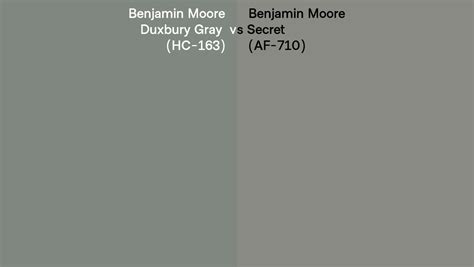 Benjamin Moore Duxbury Gray Vs Secret Side By Side Comparison