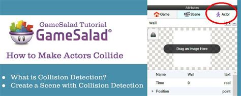 Gamesalad Tutorial How To Make Actors Collide Tutorial Wall Text