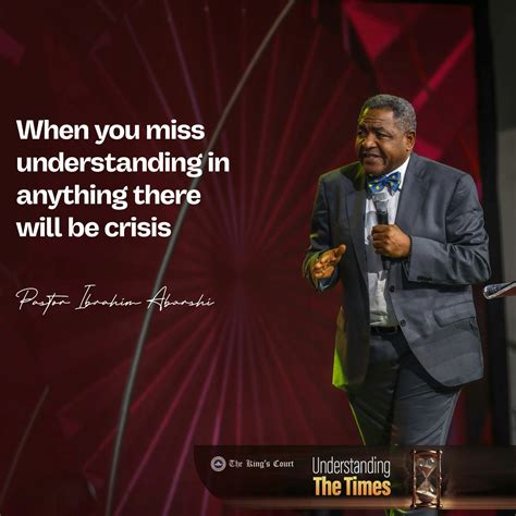 Understanding The Times By Pastor Ibrahim Abarshi Rccg The Kings Court