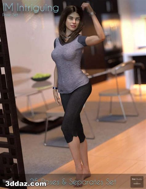 Im Intriguing Poses For Genesis 8 Females Daz我要资源网 Daz模型下载