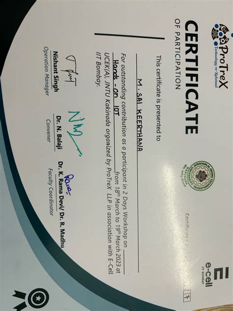 Sai Keerthana On Linkedin I Am Glad To Share My Experience In Hand On Iot Workshop