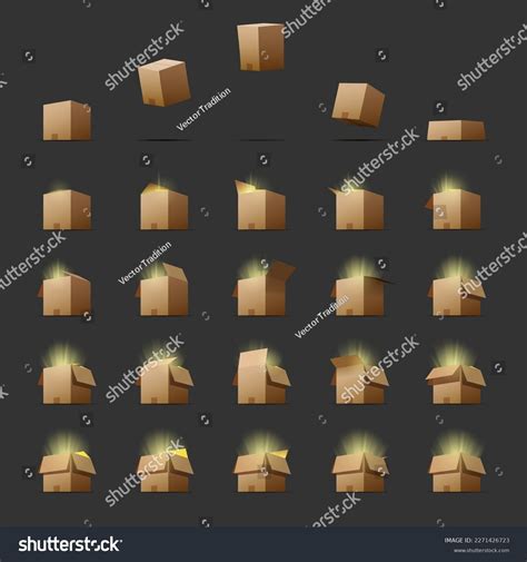 Jumping Cartoon Animated T Box Sprite Stock Vector Royalty Free 2271426723 Shutterstock