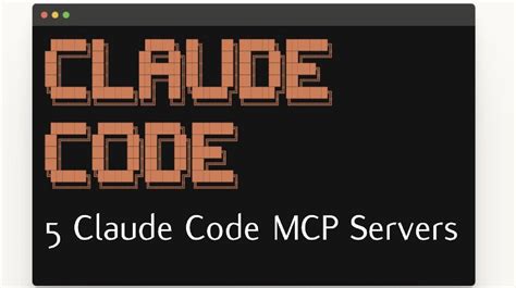 5 Awesome Claude Code Mcp Servers For Workflow Optimization Geeky Gadgets
