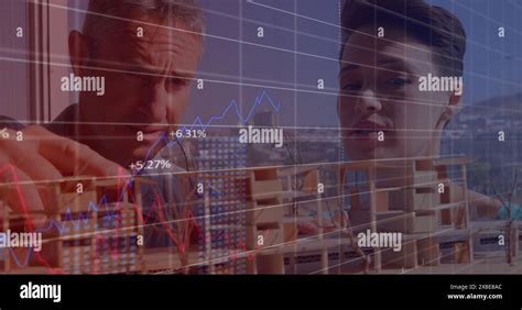 Image Of Data Processing Over Diverse Male And Female Architects