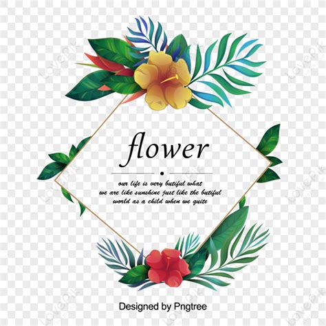 봄 일러스트 손 예쁜 페인트 수채화 틀화려한자연 Png 일러스트 무료 다운로드 Lovepik