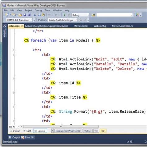 Visual Web Developer Express Indir Windows Web Geliştirme Editörü