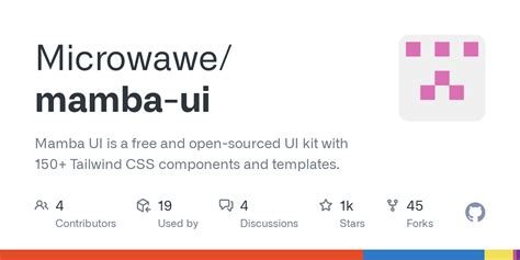 Github Microwawemamba Ui Mamba Ui Is A Free And Open Sourced Ui Kit With 150 Tailwind Css