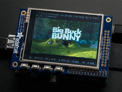 Adafruit PiTFT X TFT Touchscreen For Raspberry Pi ID Adafruit Industries