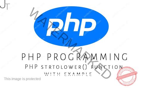 Php Strtolower Function With Example Just Tech Review