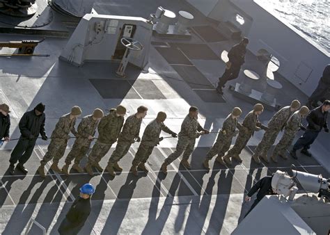 Uss San Antonio Conducts Replenishment At Sea In The Atlantic Ocean U S Naval Forces Europe