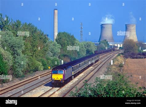 A Class 57 Diesel Locomotive Number 57601 Heads West With A First Great