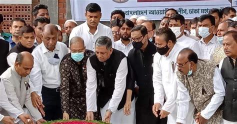 আইভি রহমানের সমাধিতে আ লীগের শ্রদ্ধা