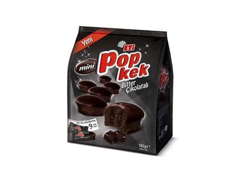 Eti Mini Pop Kek 9 Mini Cakes With Dark Chocolate 162g Cafelax