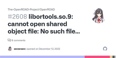 Libortoolsso9 Cannot Open Shared Object File No Such File Or