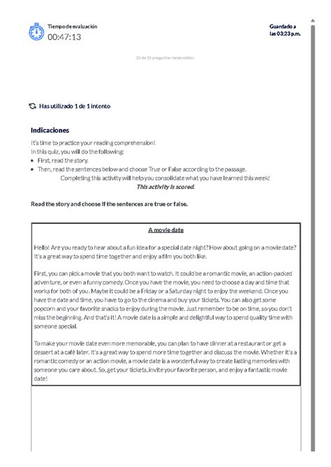 AC S16 Week 16 Pre Task Quiz Reading Week 16 Has Utilizado 1 De 1 Intento Indicaciones