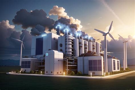Premium Photo Virtual Power Plant Concept Vpp Cloudbased Distributed Power Plant That Collects