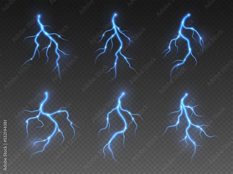 Thunderstorm Lightning Thunderbolt Strike Realistic Electric Zipper Energy Flash Light Effect