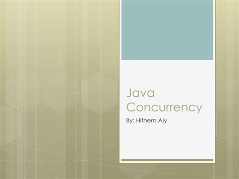 Java Concurrency Ppt