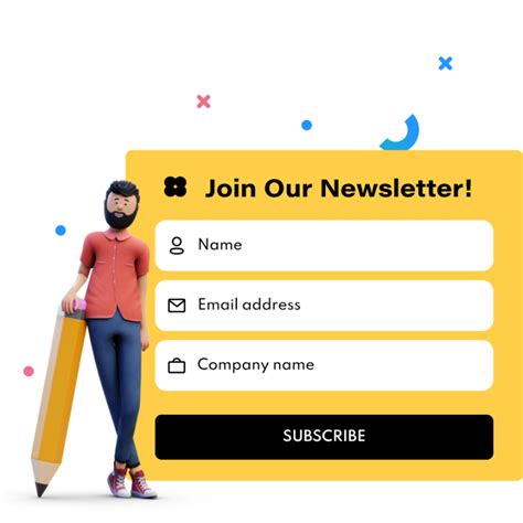 Newsletter Signup Form Templates Visme