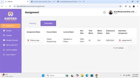 Learning Python Coding Awfera Softwaredevelopment Sm Shan E Ali