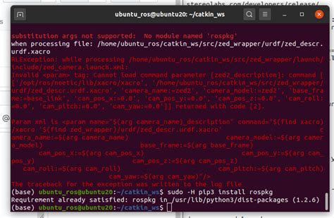 BUG ROS Noetic Ubuntu 20 04 No Module Named Rospkg Issue 569