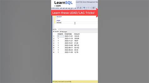 Sql Dont Miss These Lead Lag Tricks Sqltips Youtube