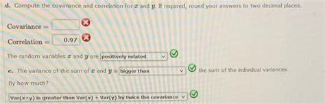 Solved Given Below Is A Bivariate Distribution For The