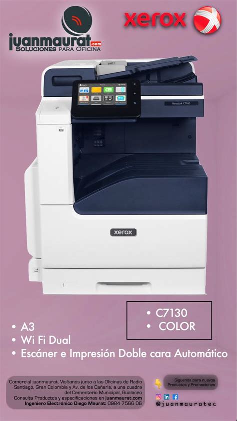 Impresora Multifuncional Xerox C7130 Color A3 Impresora Equipo De