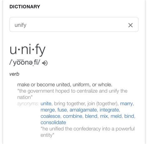 Unify Definition