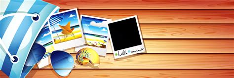 안녕하세요 여름 바다에서 여름 휴가 나무 판자 질감에 선글라스와 사진 크리에이티브 플라이어 또는 포스터 0명에 대한 스톡 벡터 아트 및 기타 이미지 Istock