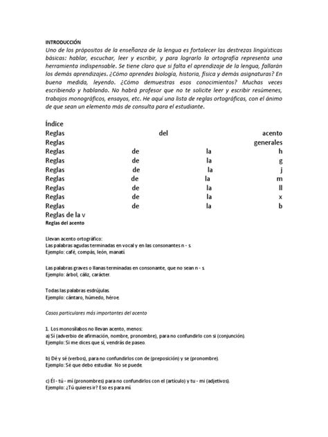 Reglas De Ortografia Pdf Semántica Léxica Semántica