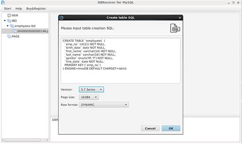 DBRECOVER For MySQL RECOVER CASE DELETE SQL STATEMENT DBRECOVER