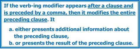 Usage Of Verb Ing Modifiers Part 1 Verbal Guides And Resources