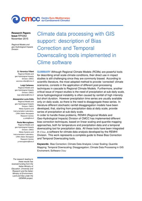 Pdf Climate Data Processing With Gis Support Description Of Bias Correction And Temporal