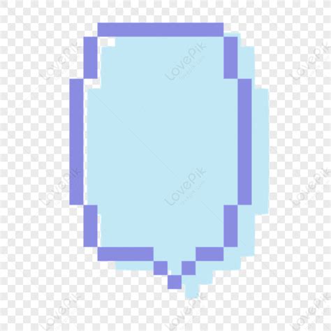 Blue Purple Double Pixel Art Text Box Color Dialog Blue And Purple Purple Boxes PNG Image Free