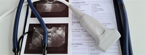 Ultrasonic Probe Probe And Examination Of Internal Organs Stock Image Image Of Organs Patient