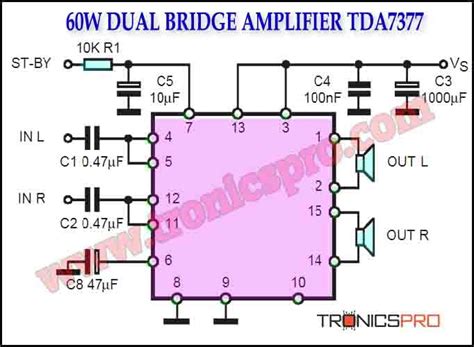 Tda7378 Amplifier Circuit Diagram Tda7388 Ic Audio Amplifier