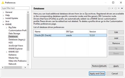 Knime Database Extension Guide