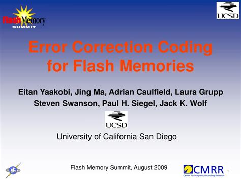 Ppt Error Correction Coding For Flash Memories Powerpoint Presentation Id3268772