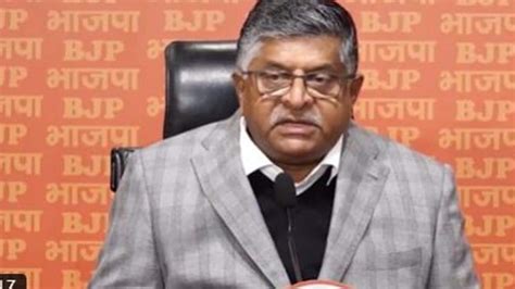 Stop Hypocrisy Says Ravi Shankar Prasad On Congress Protests Over